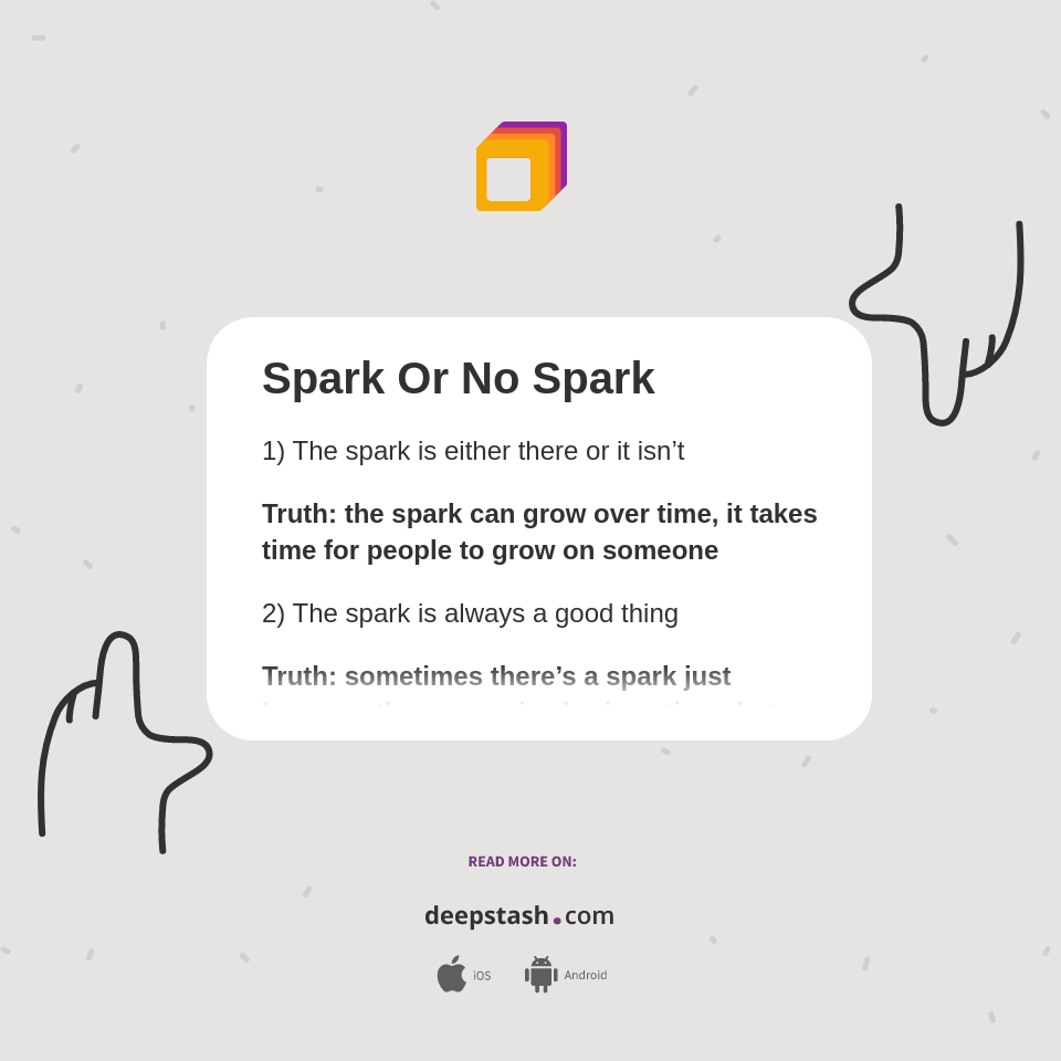 Spark Or No Spark - Deepstash