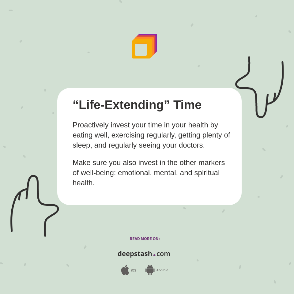 “Life-Extending” Time - Deepstash