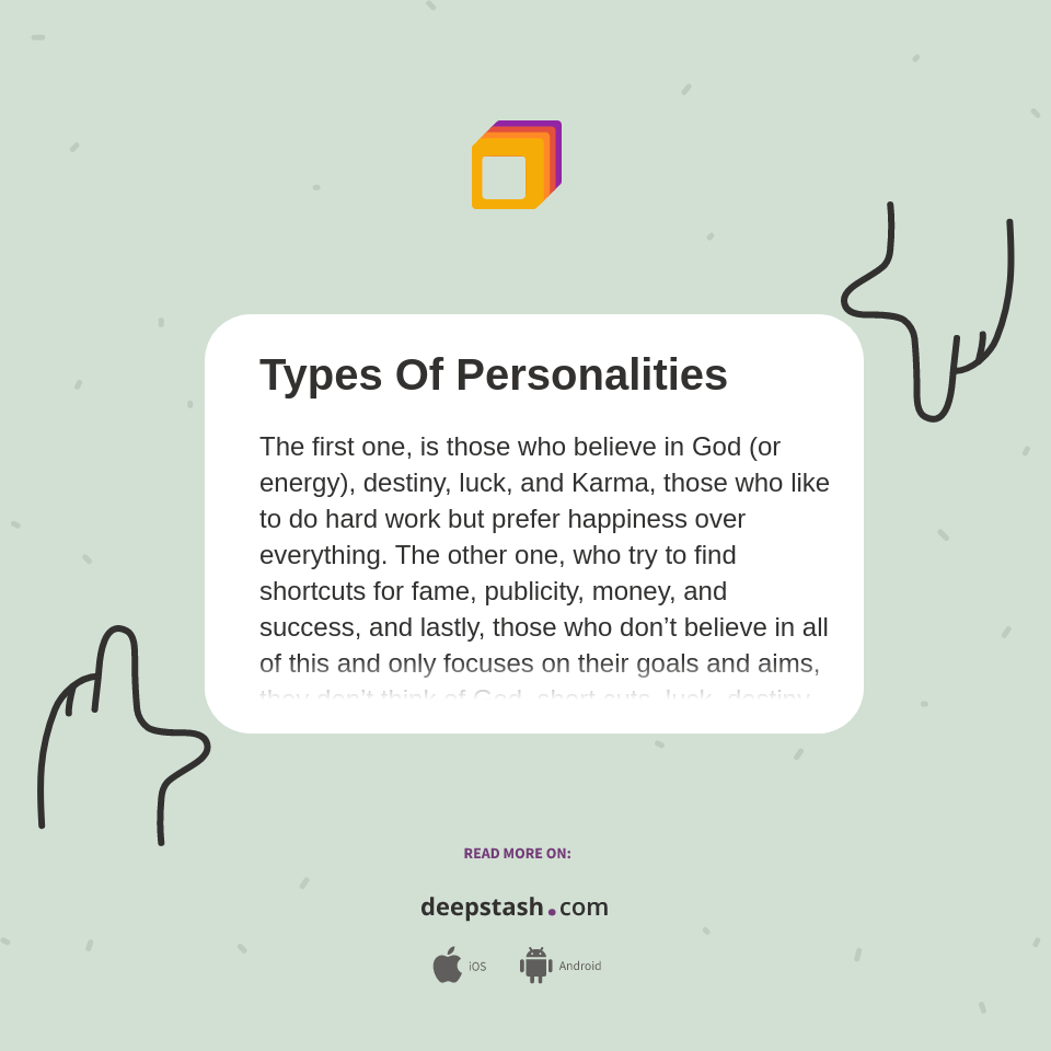 Types Of Personalities - Deepstash