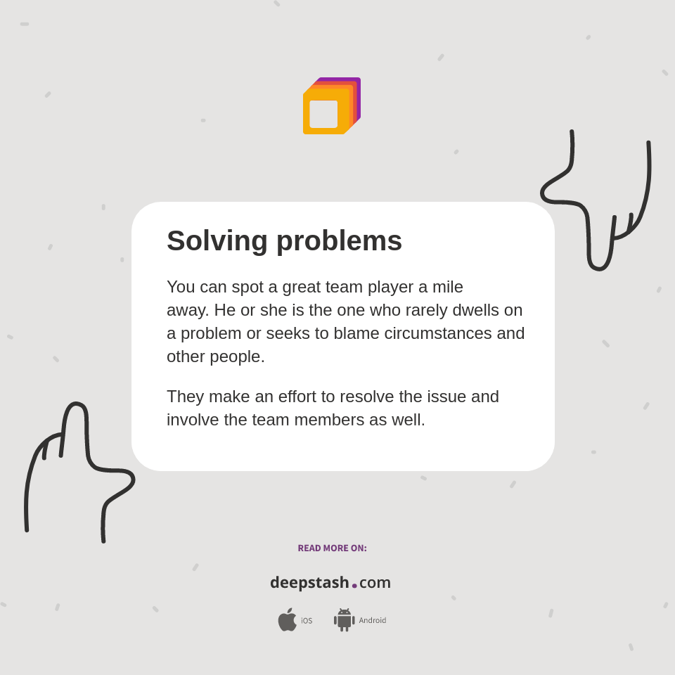 Solving problems - Deepstash