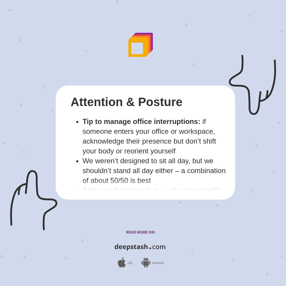 Attention Posture Deepstash
