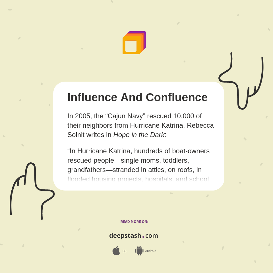 Influence And Confluence - Deepstash