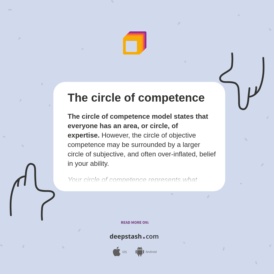 The circle of competence - Deepstash