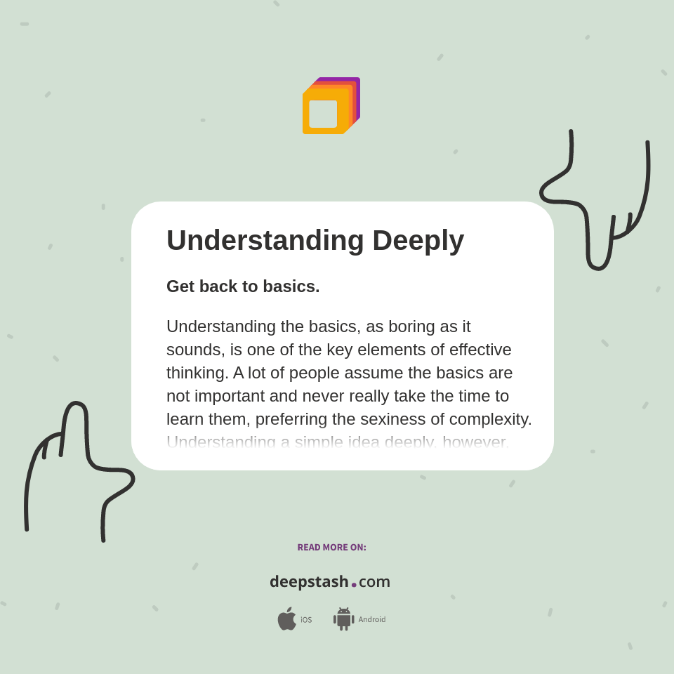 Understanding Deeply - Deepstash