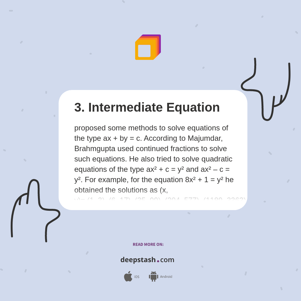 3. Intermediate Equation - Deepstash