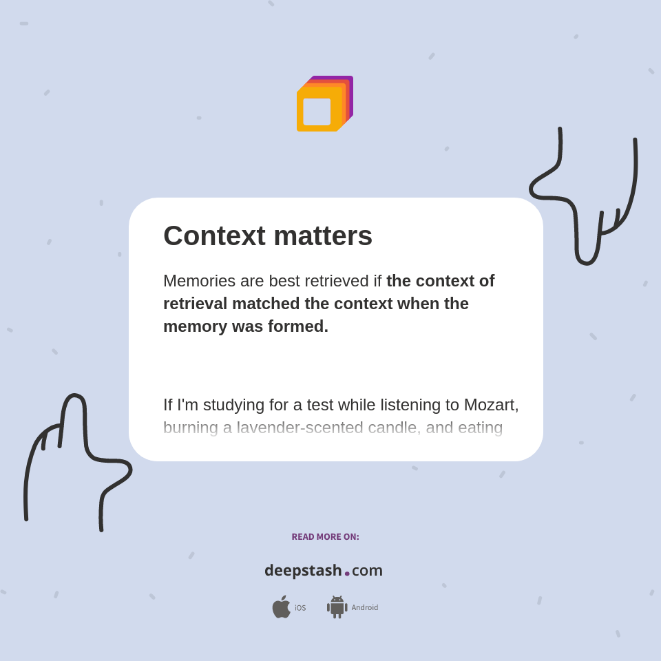 Context matters - Deepstash