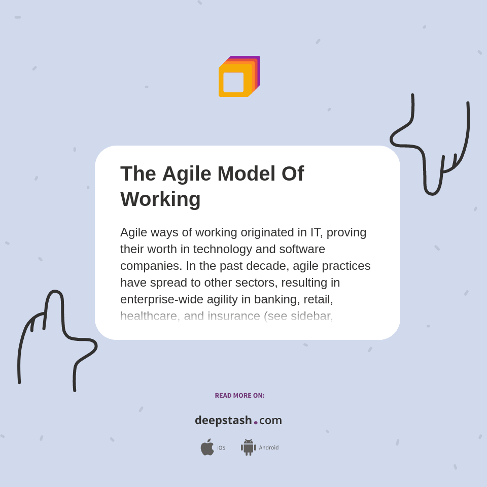 The Agile Model Of Working - Deepstash