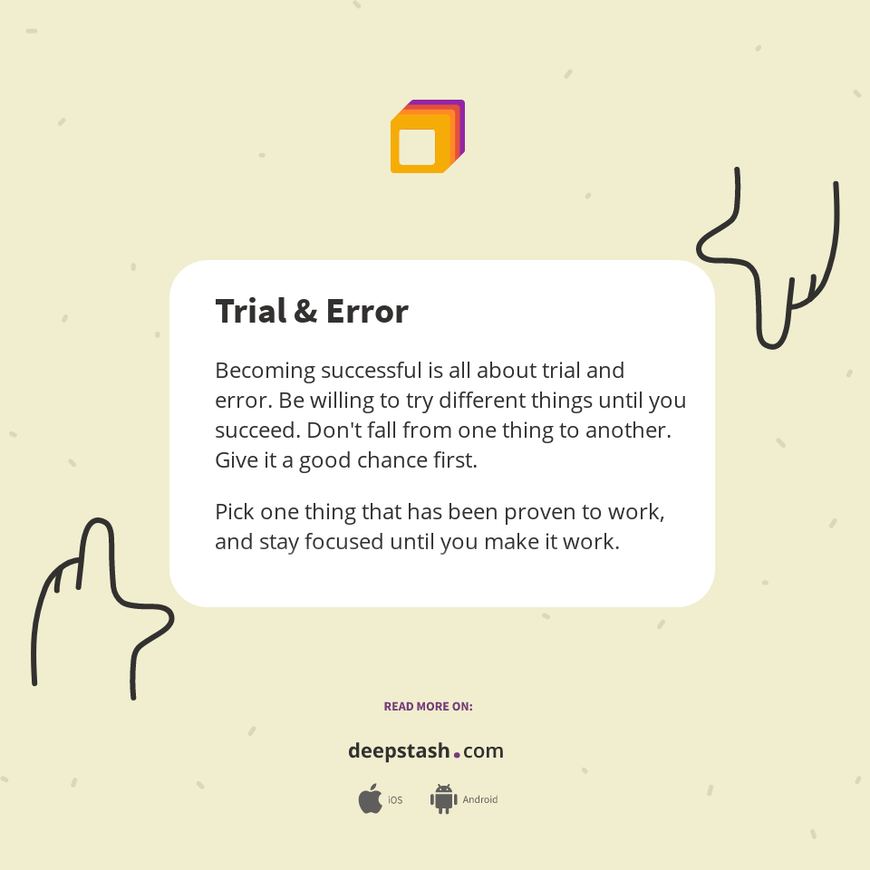 Trial & Error - Deepstash