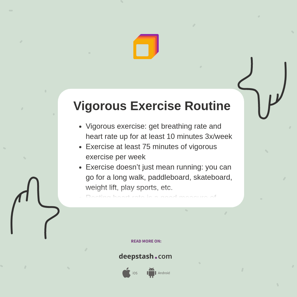 Vigorous Exercise Routine - Deepstash