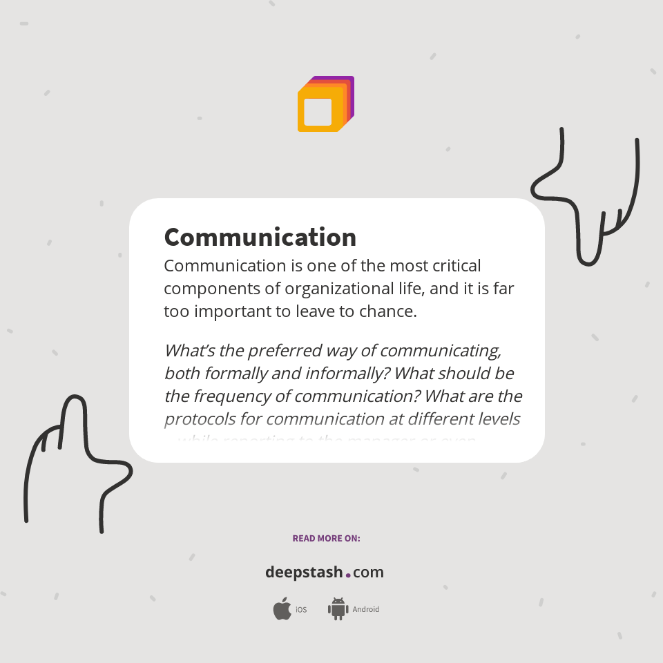 Communication - Deepstash