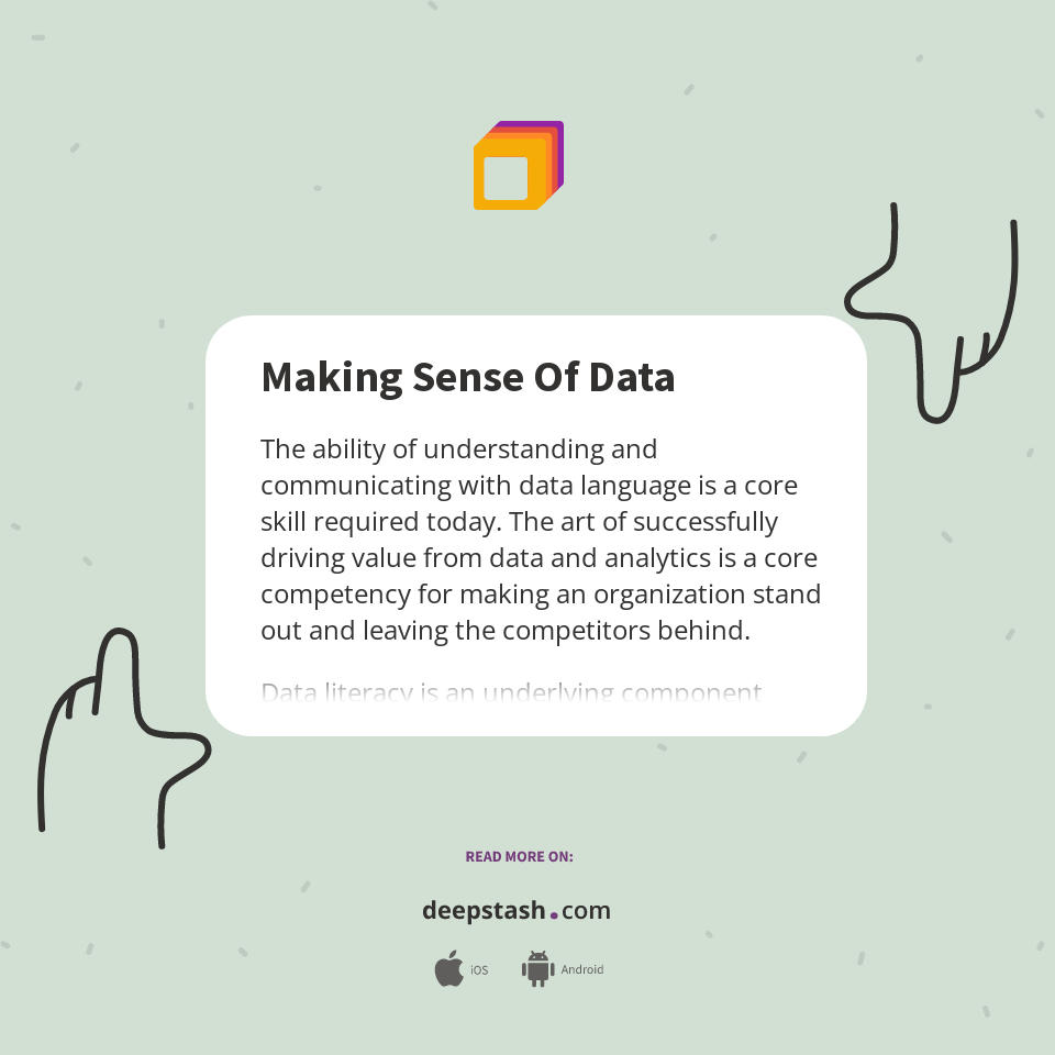 Making Sense Of Data - Deepstash