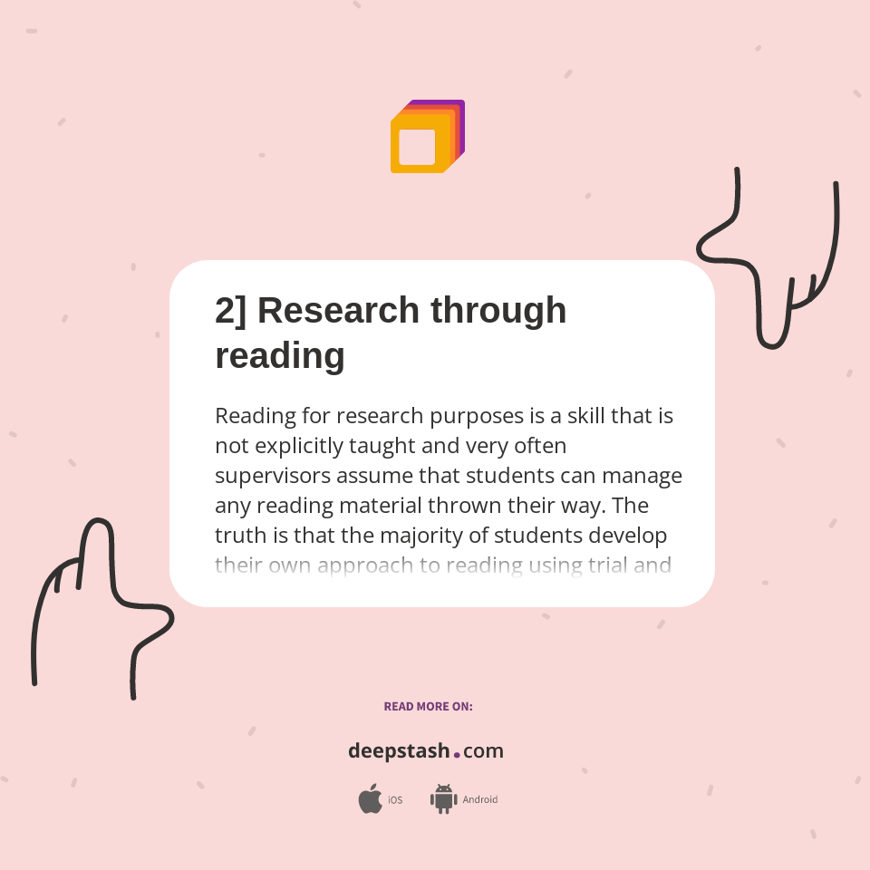 2] Research through reading - Deepstash