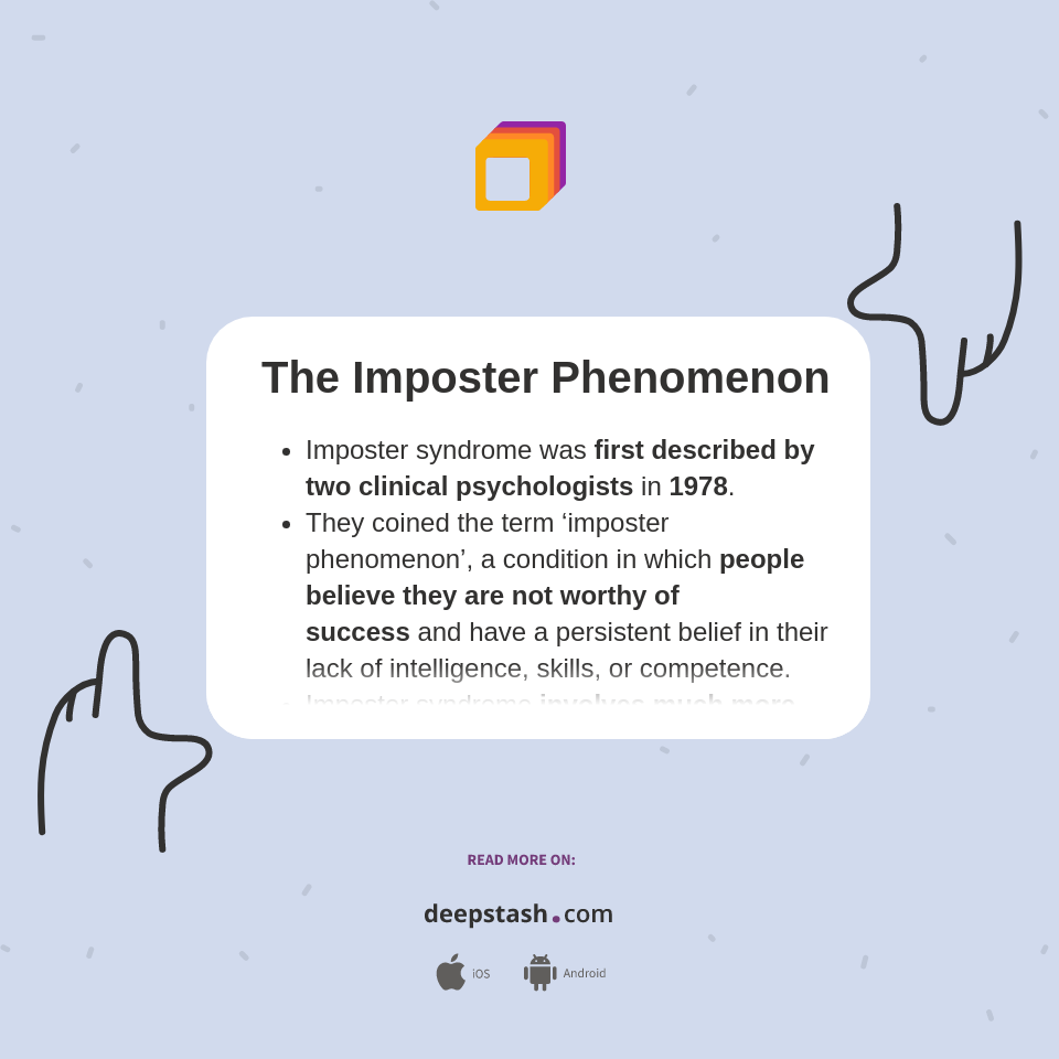 The Imposter Phenomenon - Deepstash