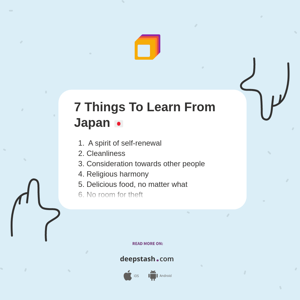 7 Things To Learn From Japan 🇯🇵 - Deepstash