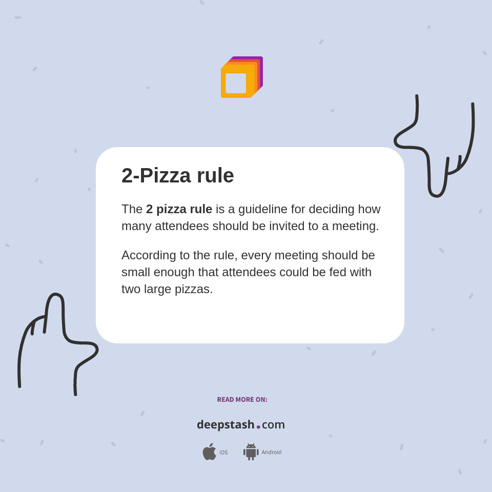 2-Pizza rule - Deepstash