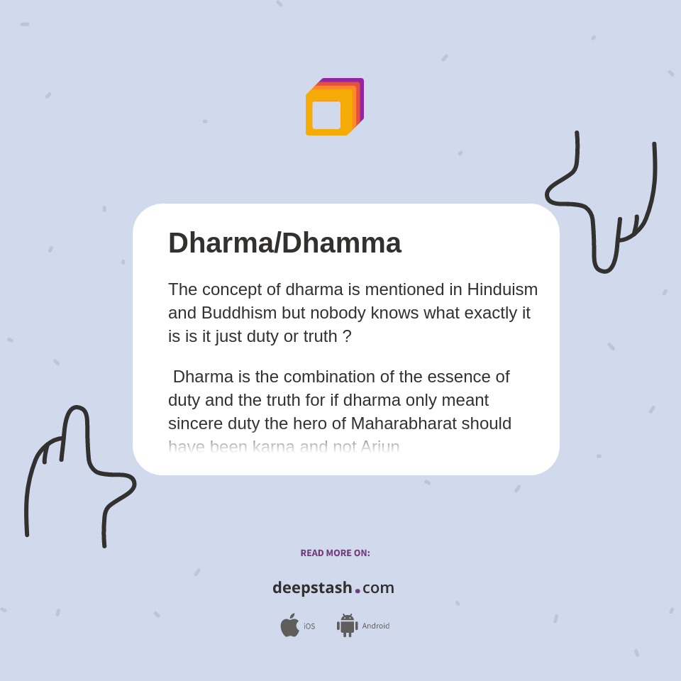 Dharma/Dhamma - Deepstash