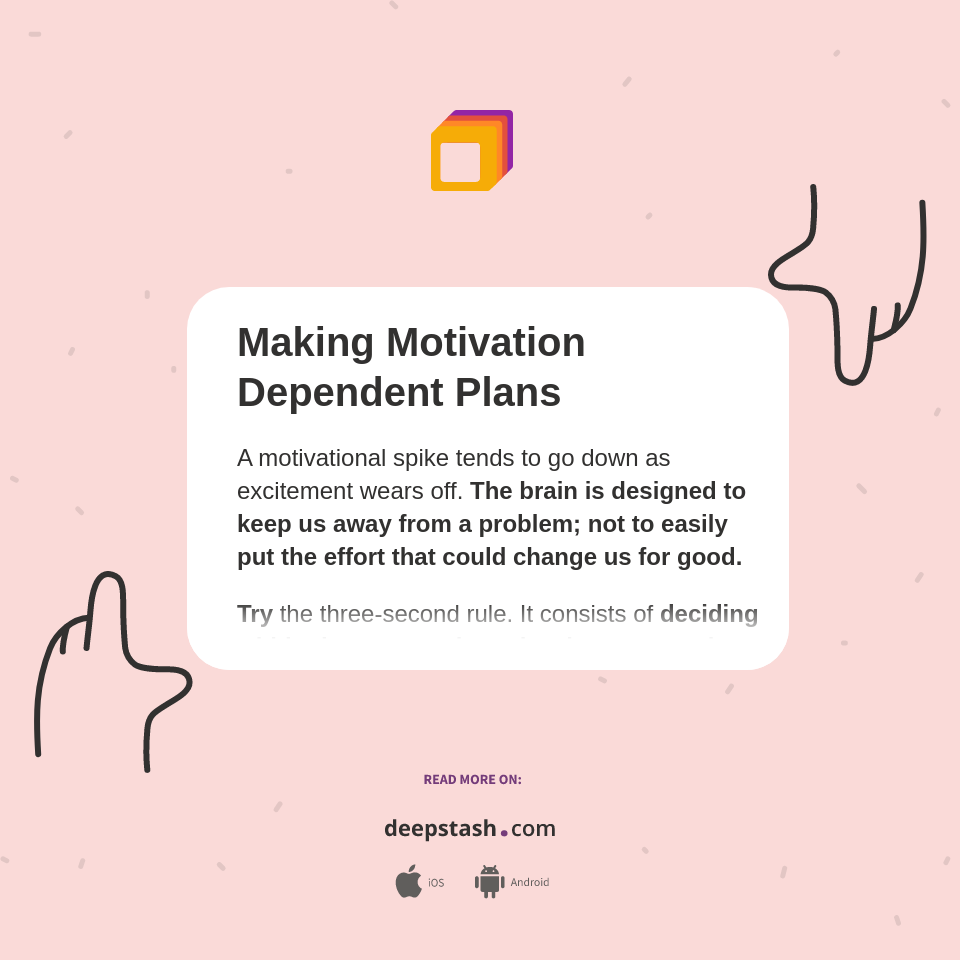 Making Motivation Dependent Plans - Deepstash