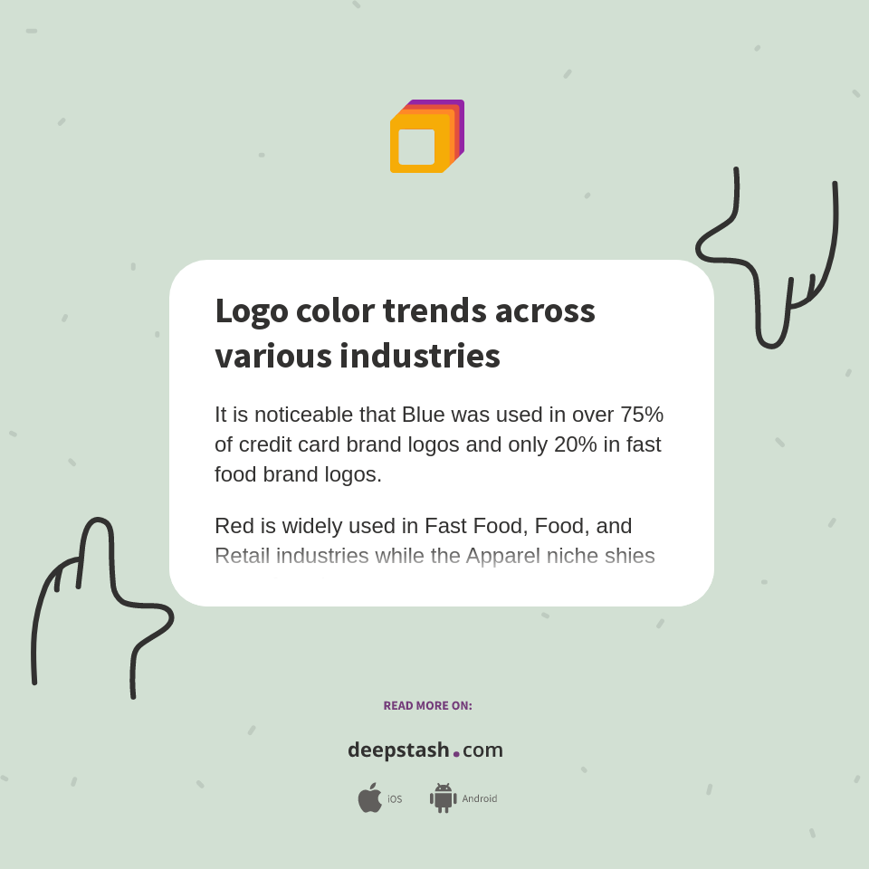 Logo color trends across various industries - Deepstash