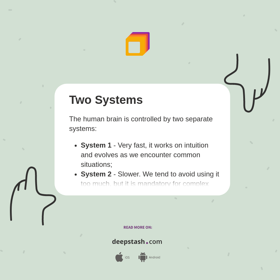 Two Systems - Deepstash