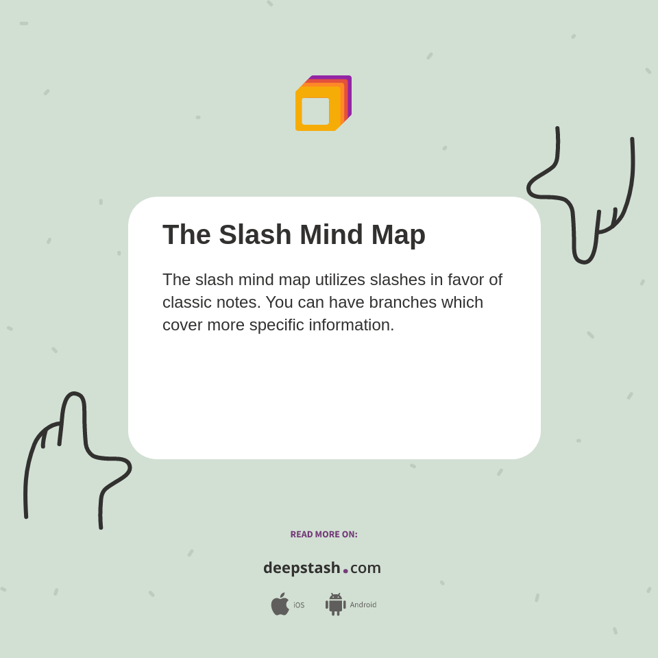 The Slash Mind Map - Deepstash