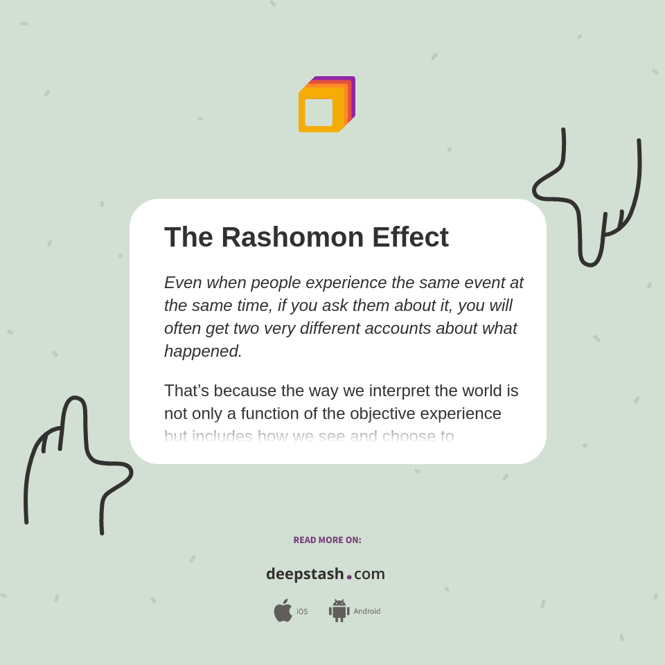The Rashomon Effect - Deepstash