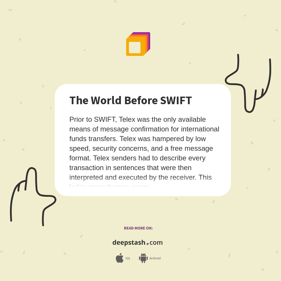 The World Before SWIFT - Deepstash