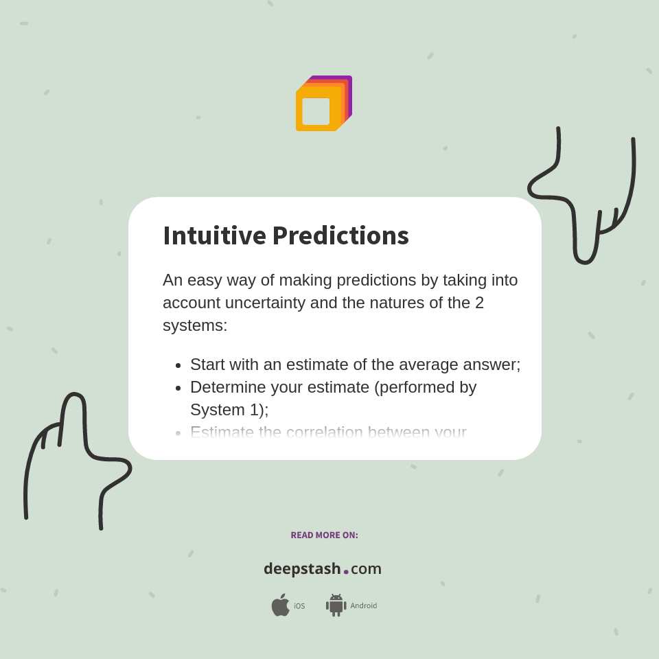 Intuitive Predictions - Deepstash