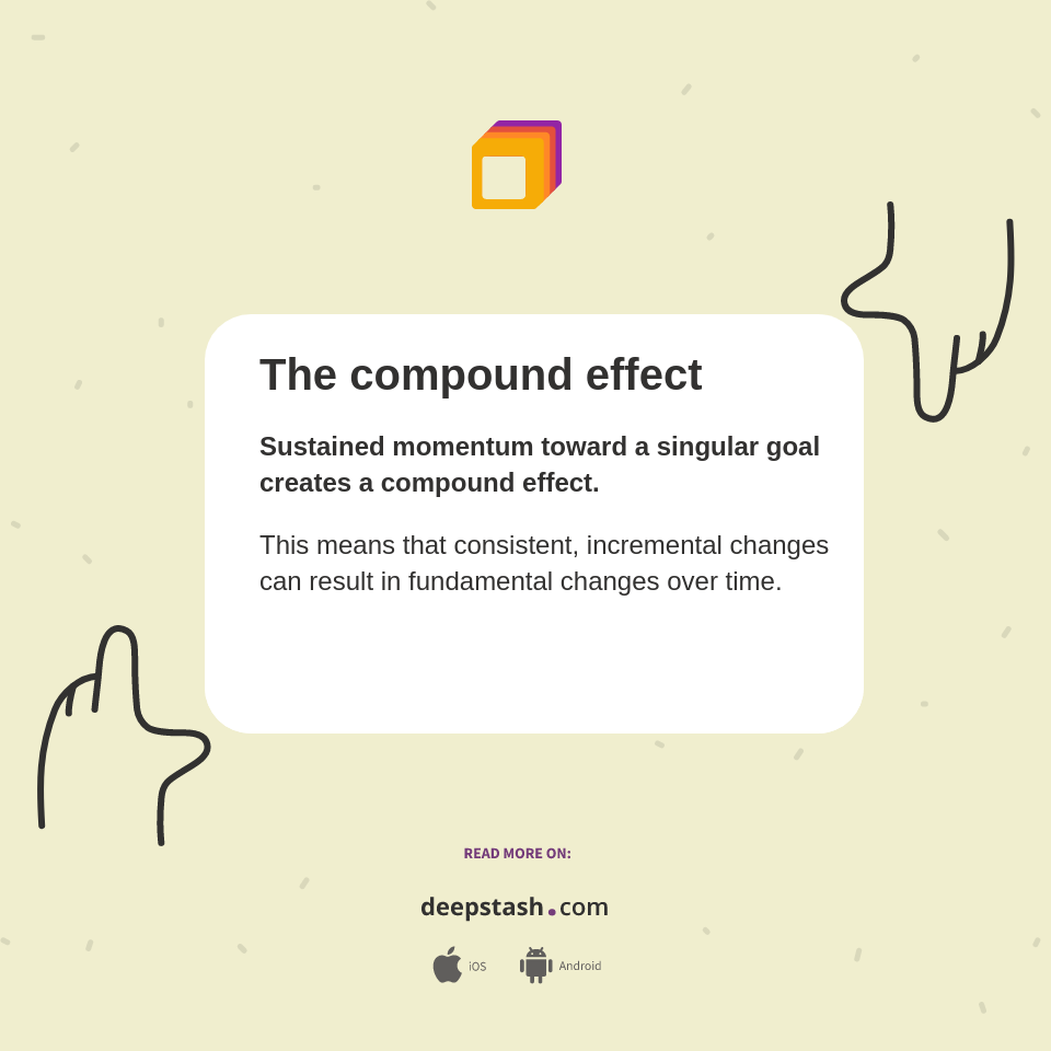 The compound effect - Deepstash
