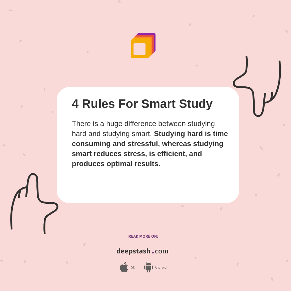 4 Rules For Smart Study - Deepstash