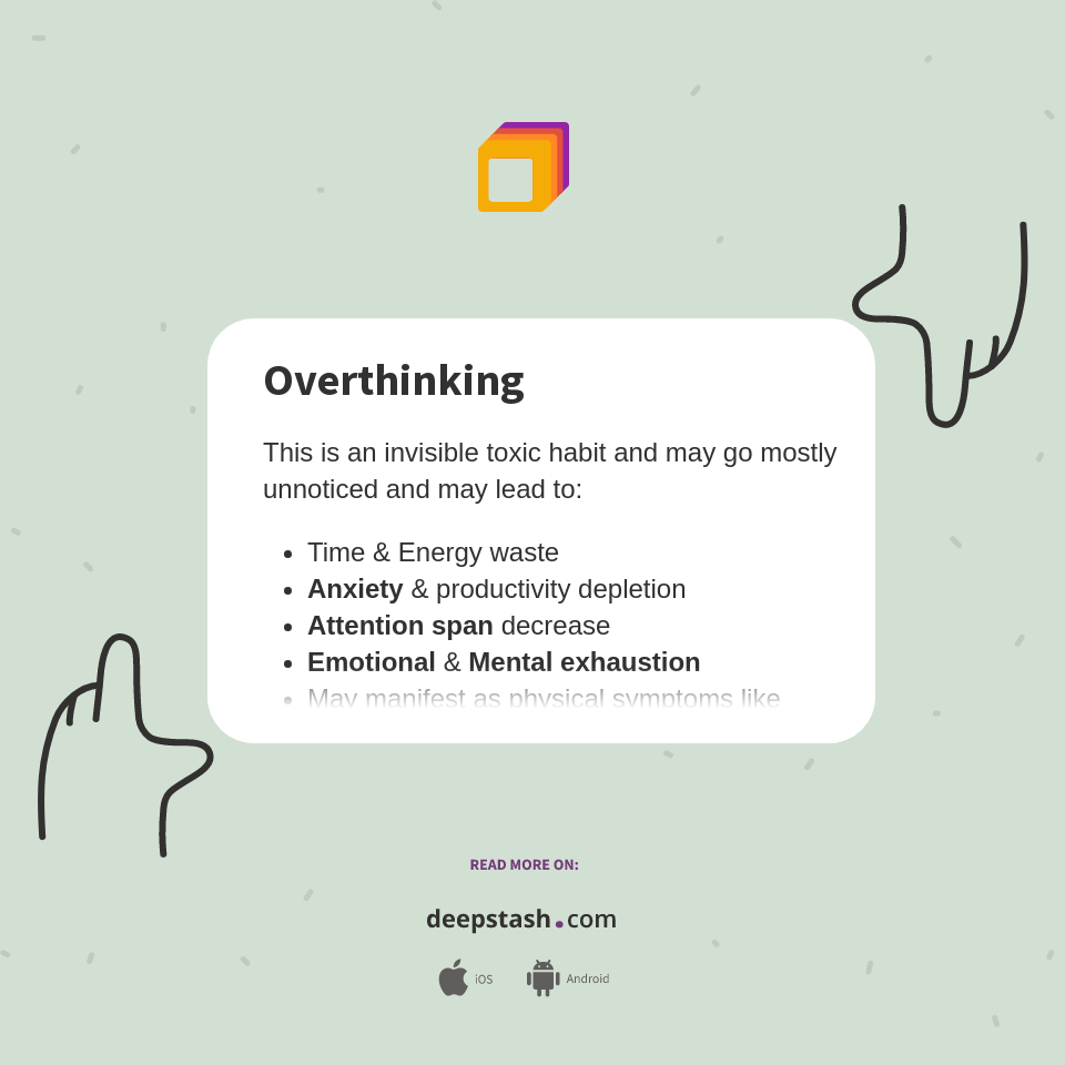 Overthinking - Deepstash