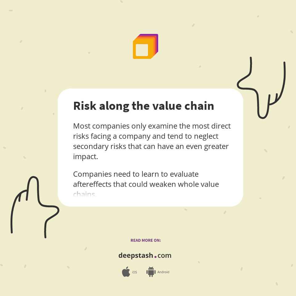 Risk along the value chain - Deepstash