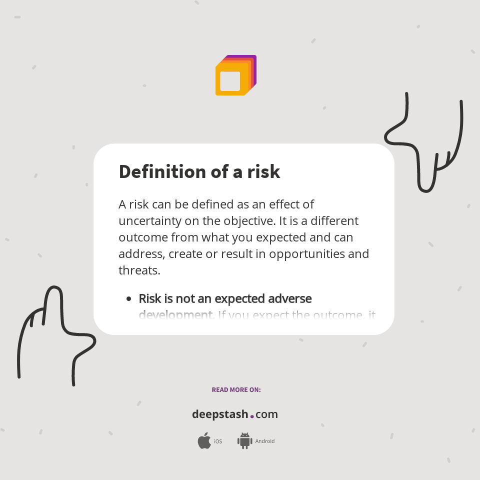 Definition of a risk - Deepstash