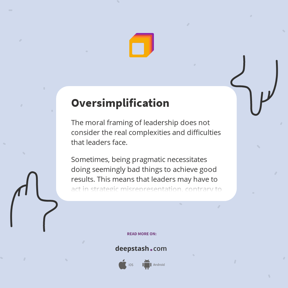 Oversimplification - Deepstash