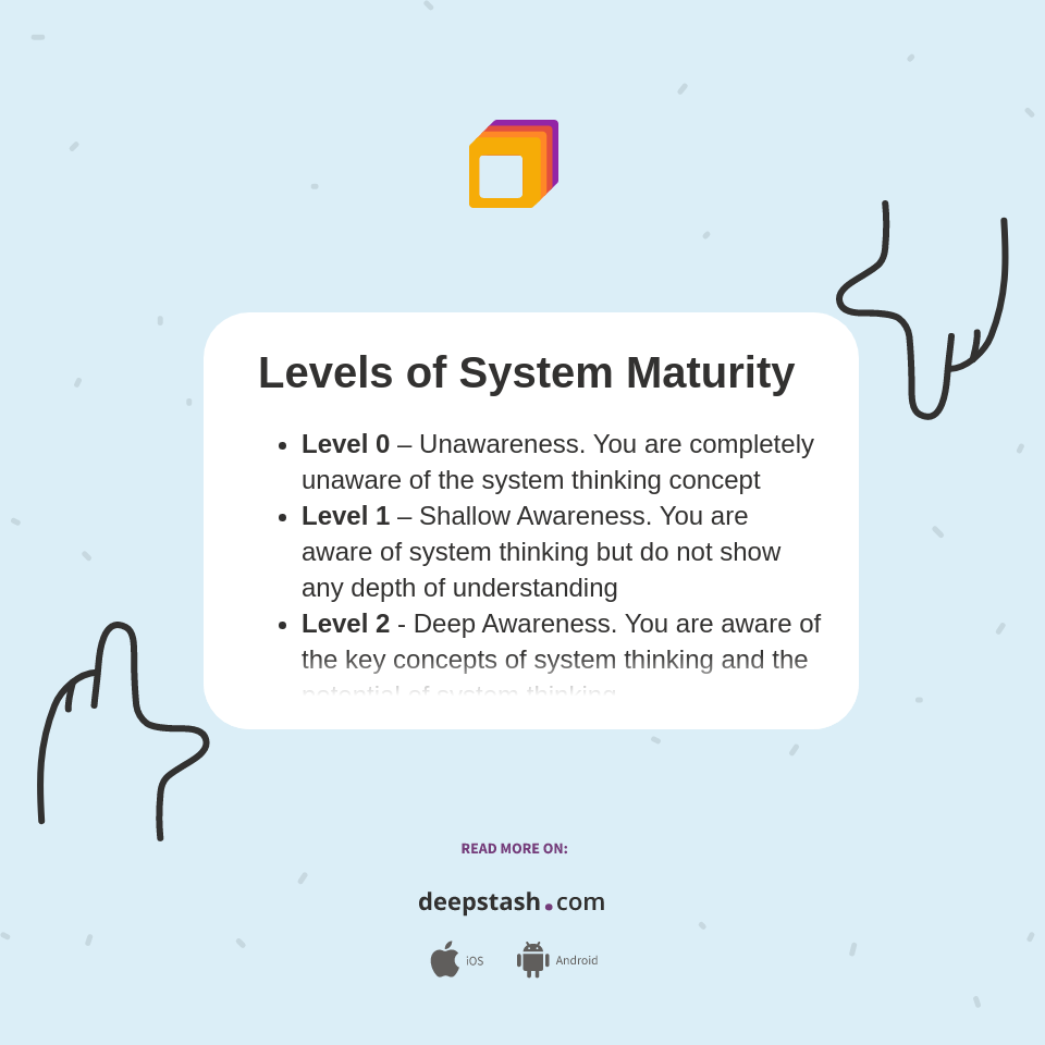 Levels of System Maturity - Deepstash