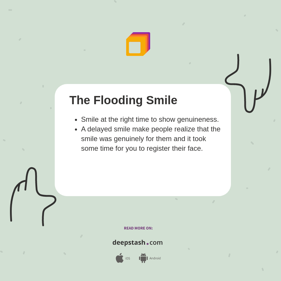The Flooding Smile - Deepstash