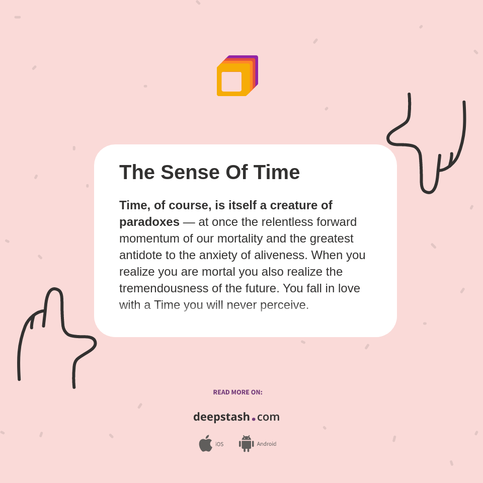 The Sense Of Time - Deepstash