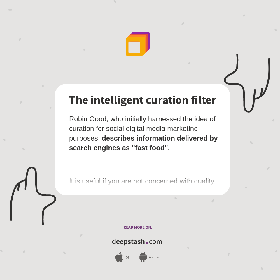 The intelligent curation filter - Deepstash