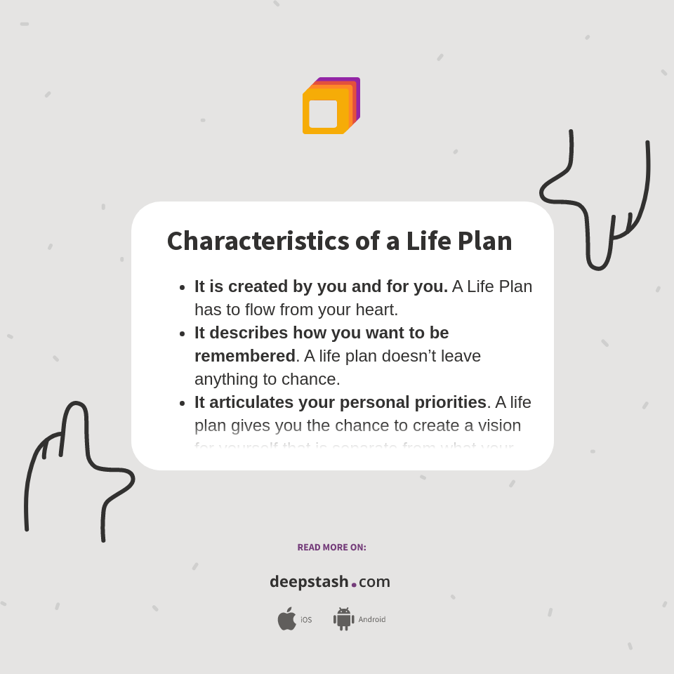 Characteristics of a Life Plan - Deepstash