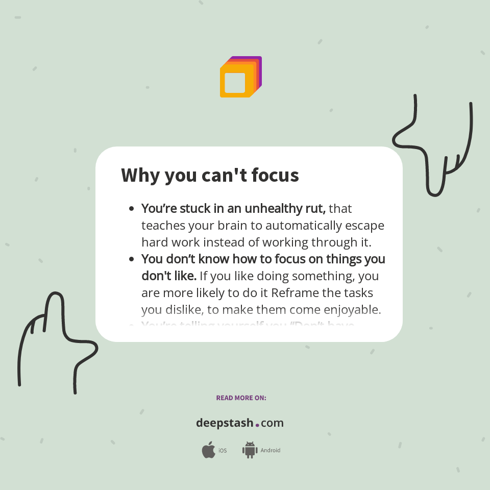 Why You Can T Focus Deepstash