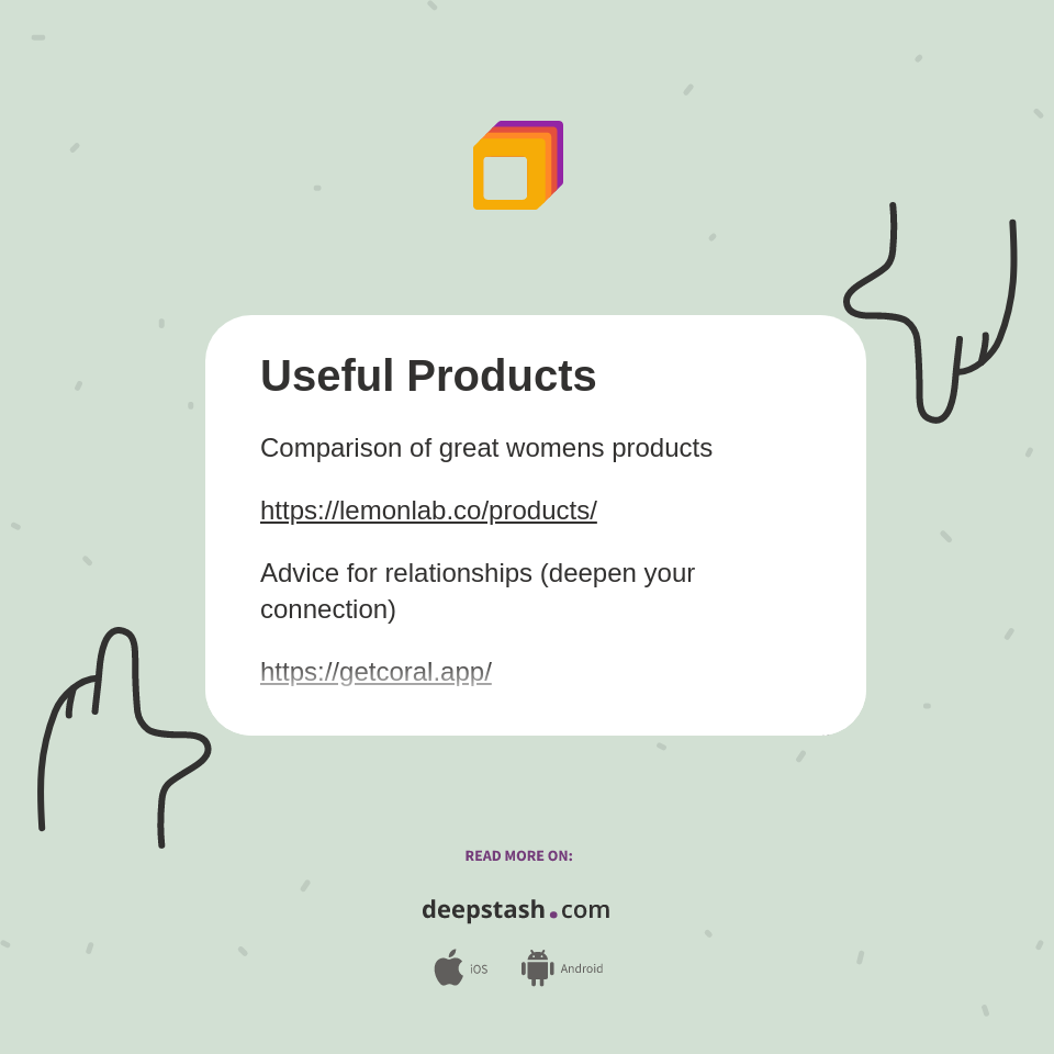 Useful Products - Deepstash
