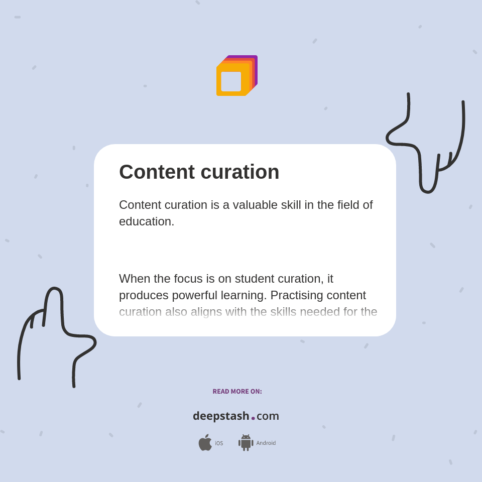 Content curation - Deepstash