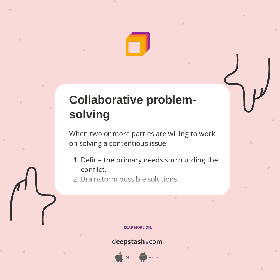 Collaborative problem-solving - Deepstash