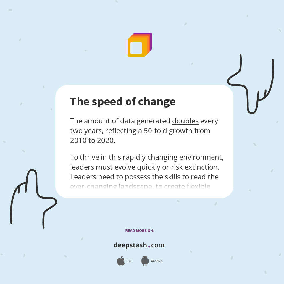 The speed of change - Deepstash