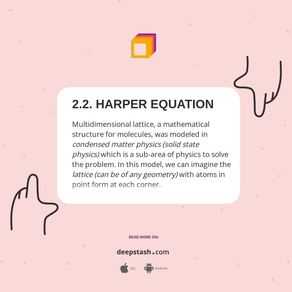2.2. HARPER EQUATION - Deepstash