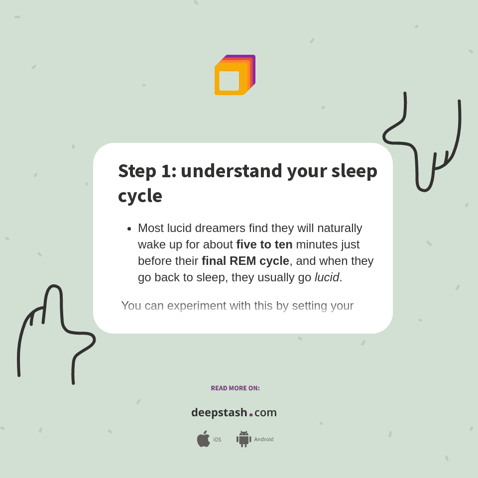 Step 1: understand your sleep cycle - Deepstash