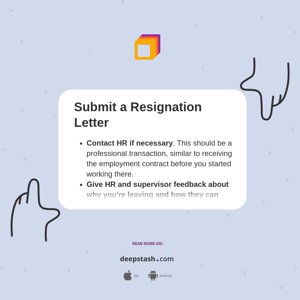 Submit a Resignation Letter - Deepstash