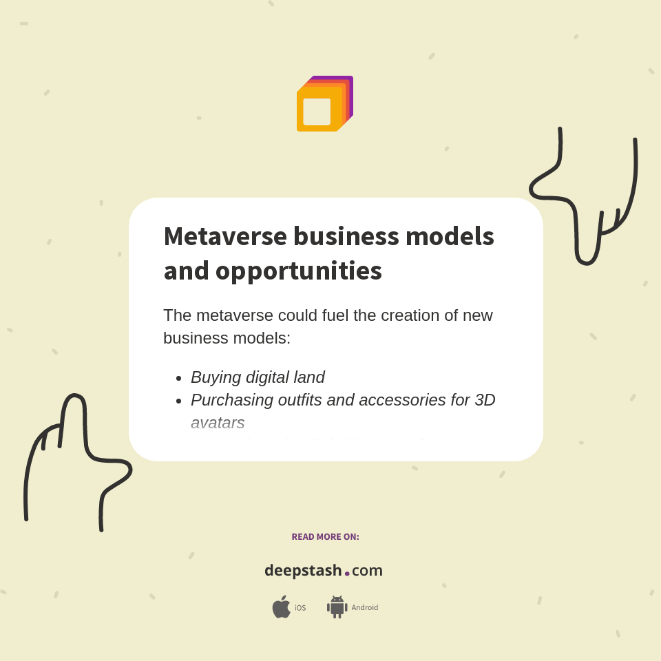 Metaverse business models and opportunities - Deepstash