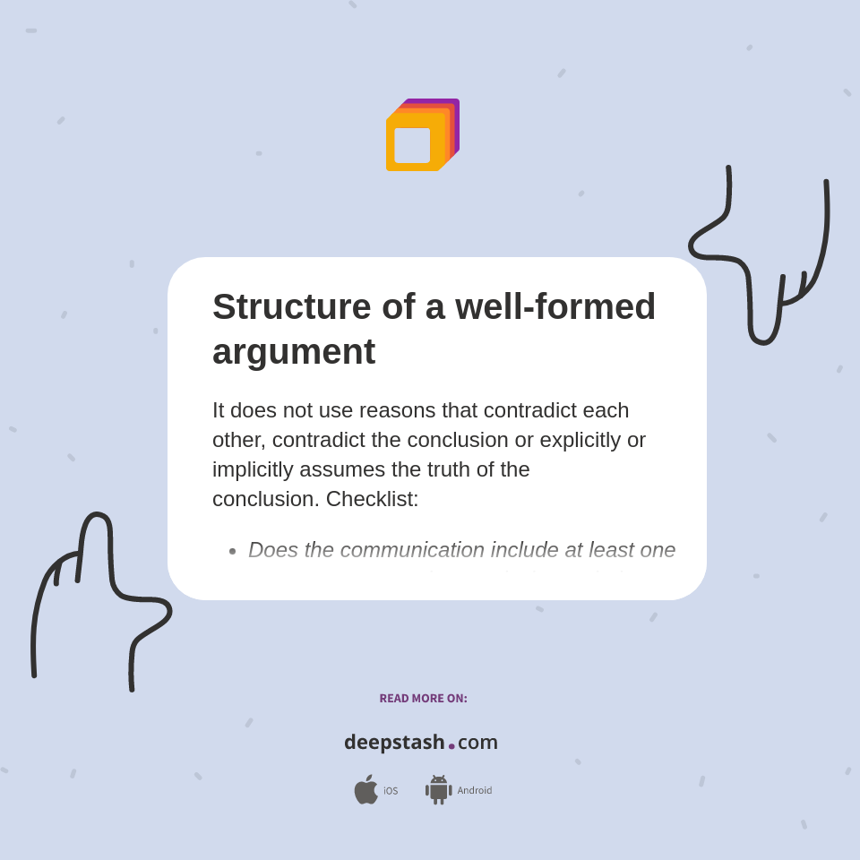 Structure of a well-formed argument - Deepstash