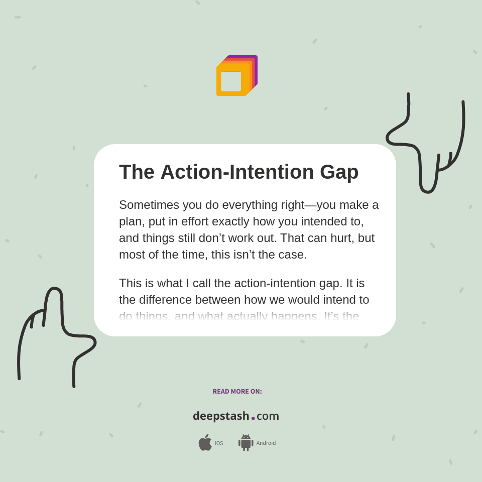 The Action-Intention Gap - Deepstash