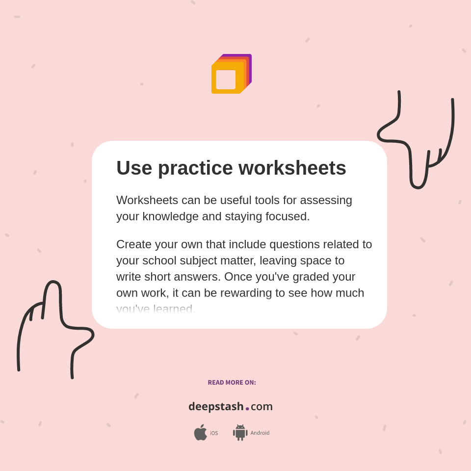 Use Practice Worksheets Deepstash